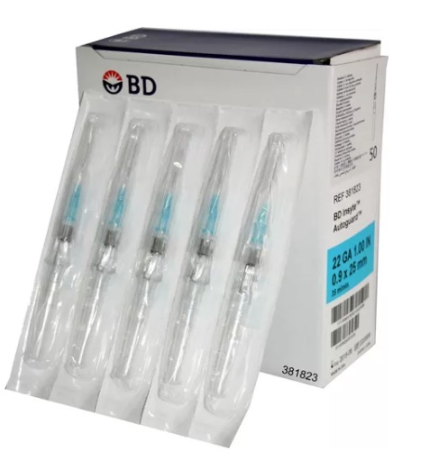 Cateter para venoclisis. INSYTE 22GA X 1" CAJA CON 50 | #N# Medical ...